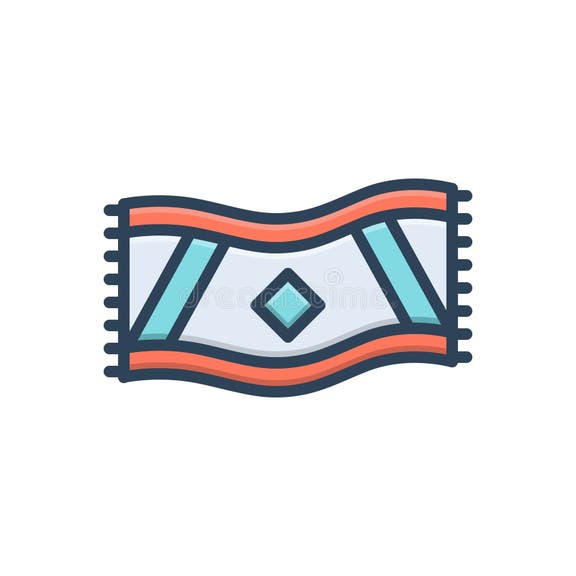 Color Illustration Icon for Mat, Pallet and Rug Stock Vector ...