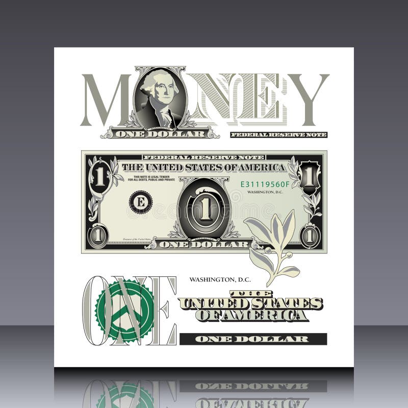 Miscellaneous 100 Dollar Bill Elements Stock Vector - Illustration of ...