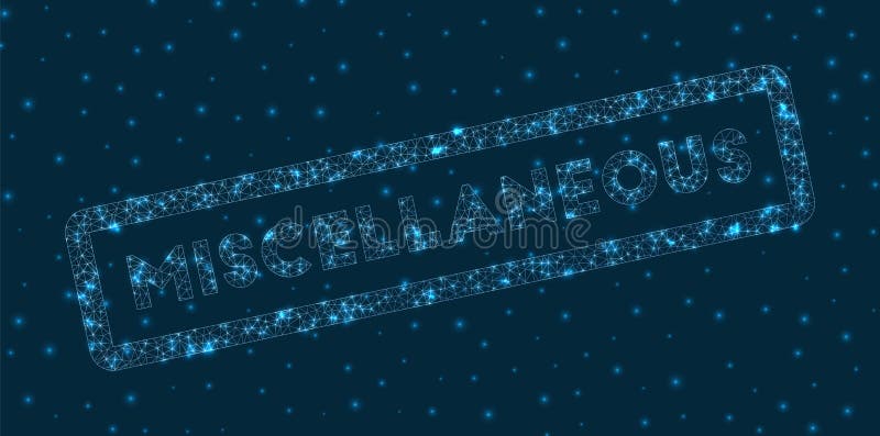 Miscellaneous Word in Digital Style.. Stock Vector - Illustration of ...