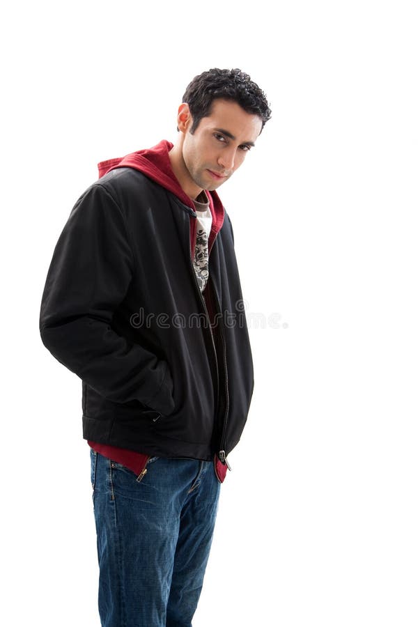 Mischievous guy stock photo. Image of standing, male, white - 8012778