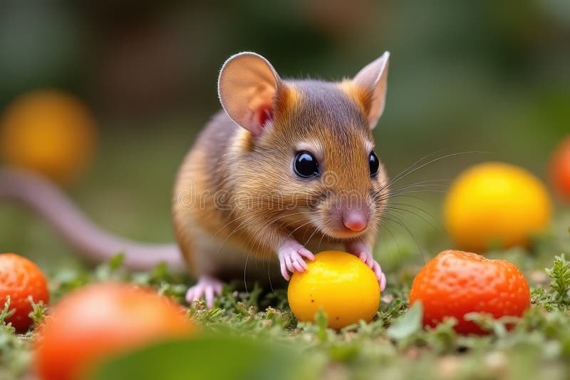 Mischievous Mouse Portrait stock illustration. Illustration of ...