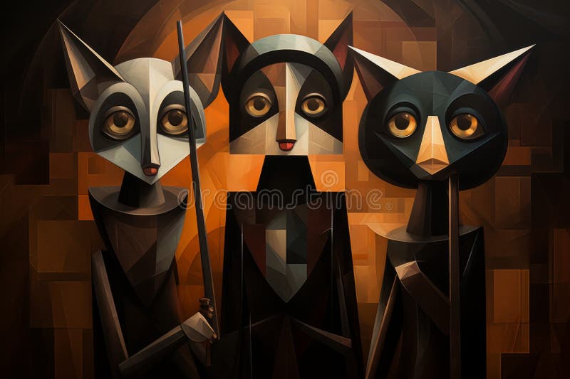 Mischievous Shadow Imps - Generative AI Stock Photo - Image of desktop ...