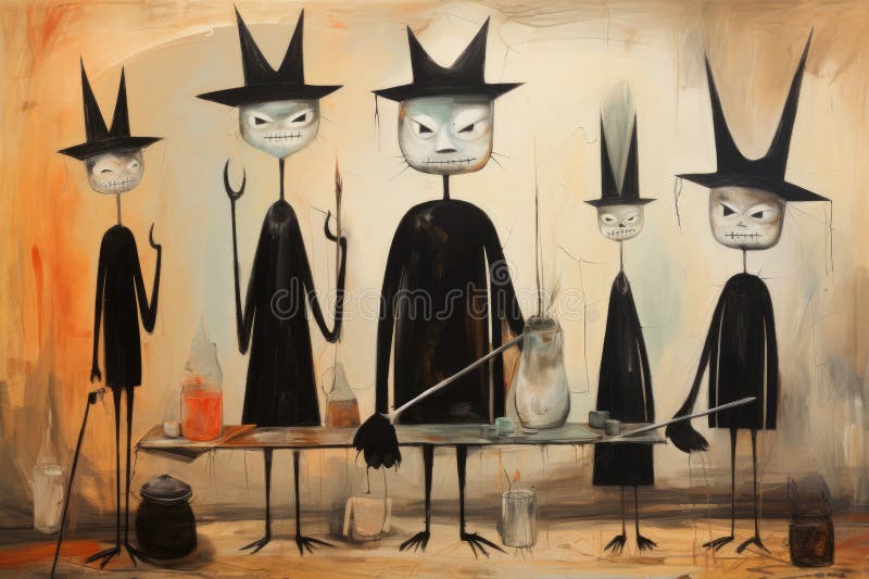 Mischievous Shadow Imps - Generative AI Stock Image - Image of ...