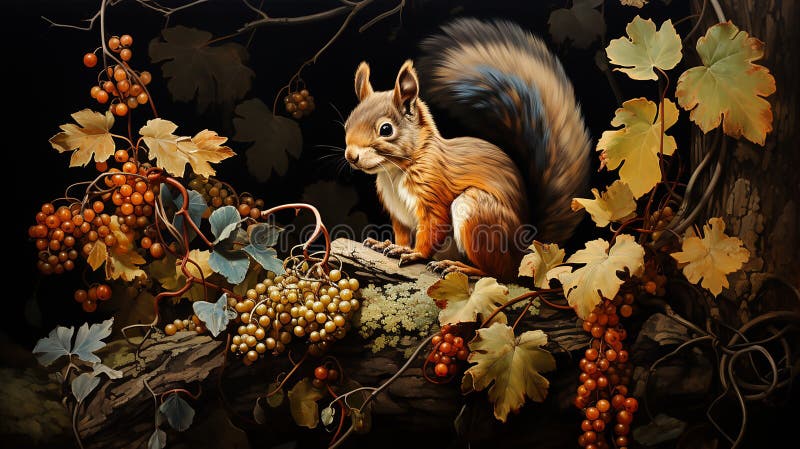 Mischievous Squirrel Stock Illustrations – 572 Mischievous Squirrel ...