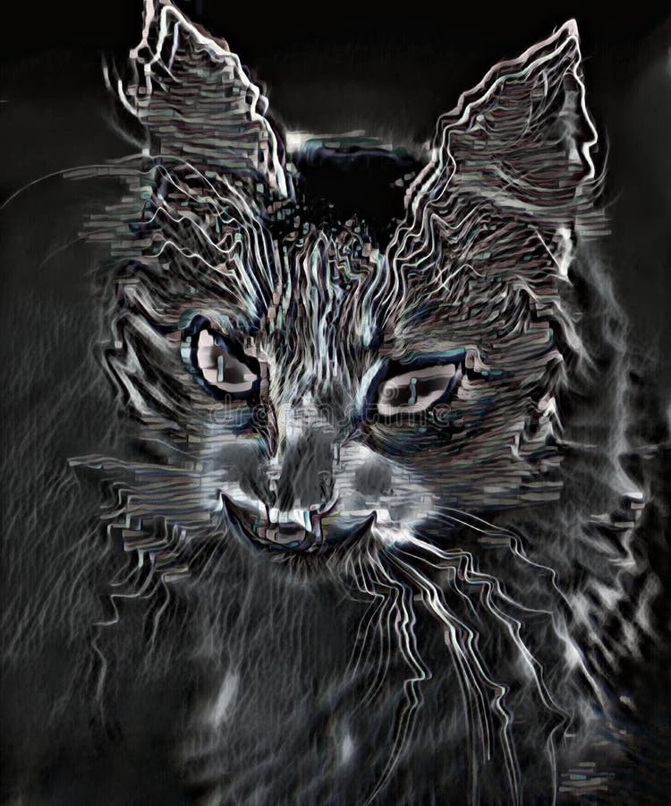 Portrait of an imp. stock illustration. Illustration of tricky - 232223886