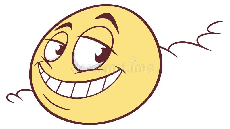 Mischievous Winking Smiley Face, Playful and Secretive Expression ...