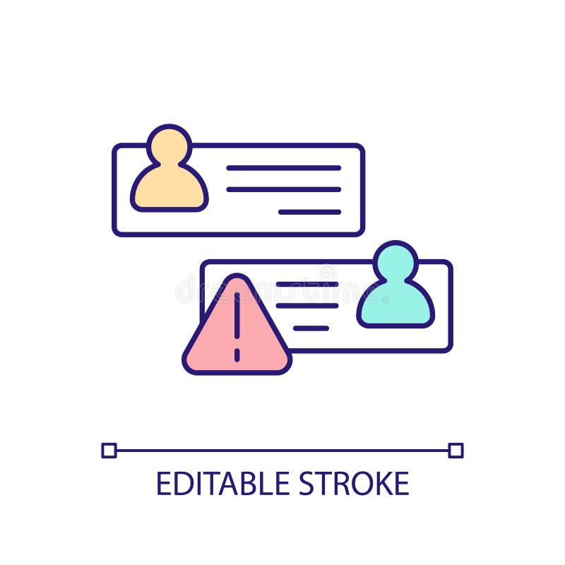 Miscommunication RGB Color Icon Stock Vector - Illustration of internet ...