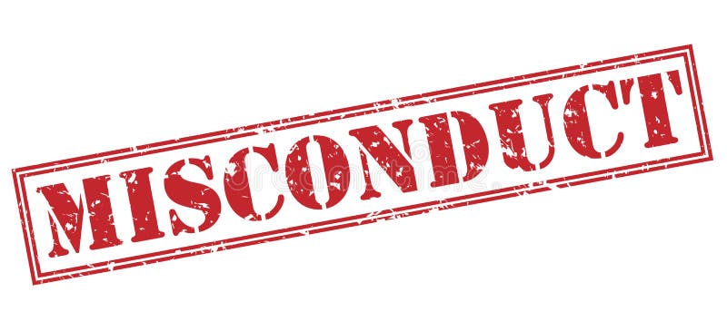 Misconduct rubber stamp stock vector. Illustration of guilty - 102898432