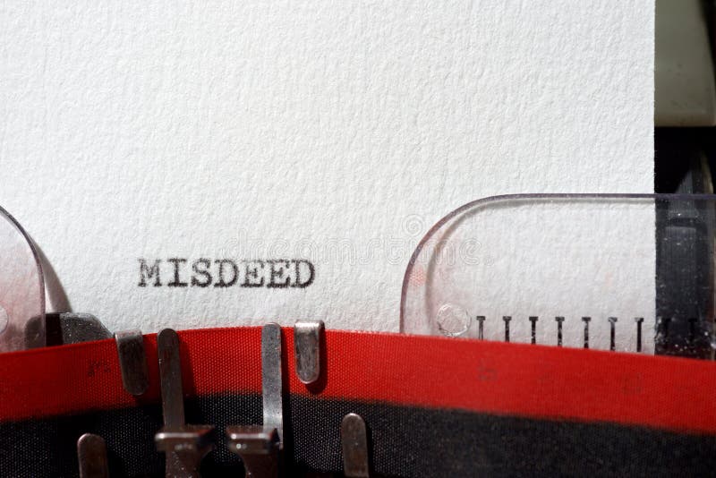 Misdeed concept view stock photo. Image of misdoing - 269409318