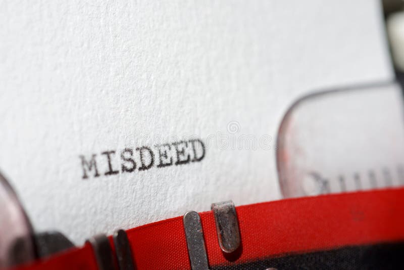 Misdeed concept view stock image. Image of write, concept - 269409349