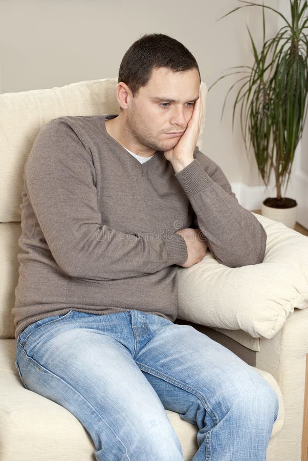 Miserable man stock photo. Image of depression, lonely - 16941560