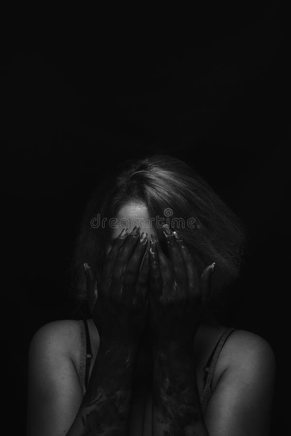 Dark misery stock image. Image of misery, attractive - 31016685