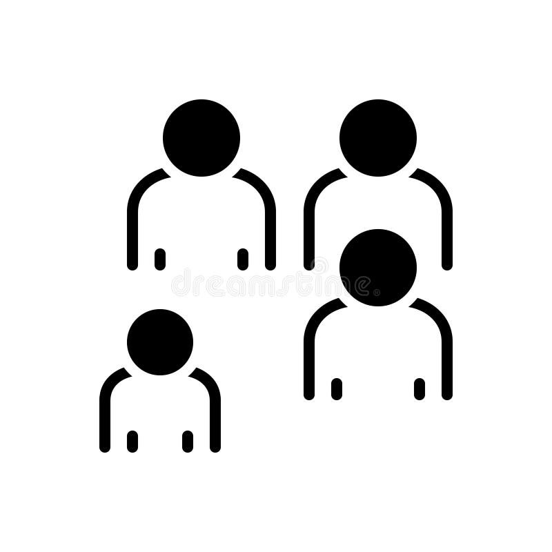 Black Solid Icon for Misfit, Useless and Jobless Stock Vector ...