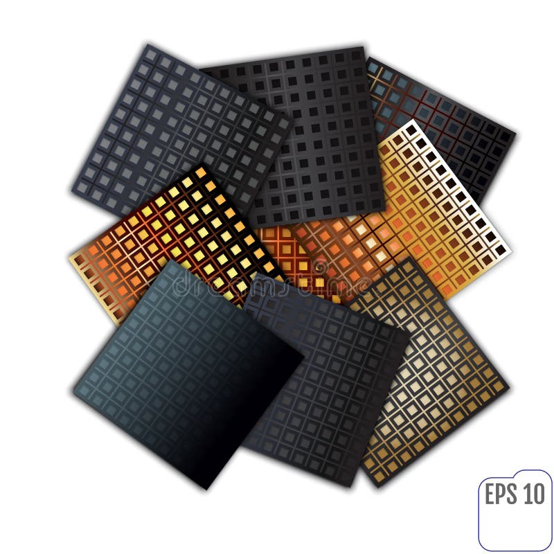 Mishmash of Metal-carboxylic Sheets, Carbon Concept. Vector Stock ...