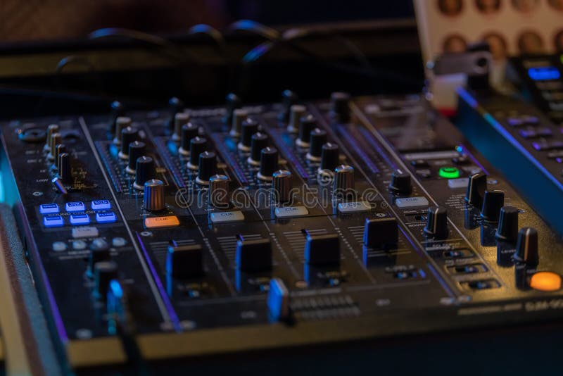 Misic sound mixer stock photo. Image of sound, motherboard - 248946404