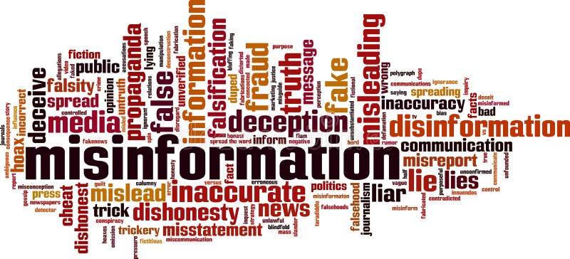 Misinformation word cloud stock vector. Illustration of fact - 291259363