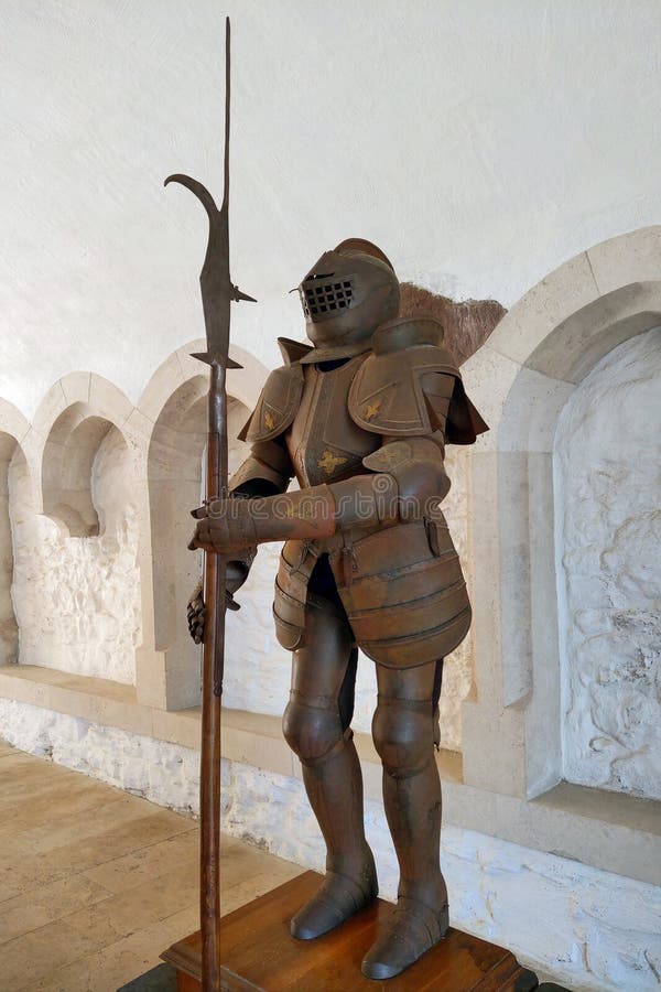 Miskolc, Hungary, May 29, 2019: Powerful Heavy Knight with a Sword and ...