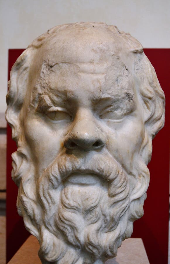 Plato En Socrates , De Griekse Filosofen Die Hun Oude Beelden Marmeren ...