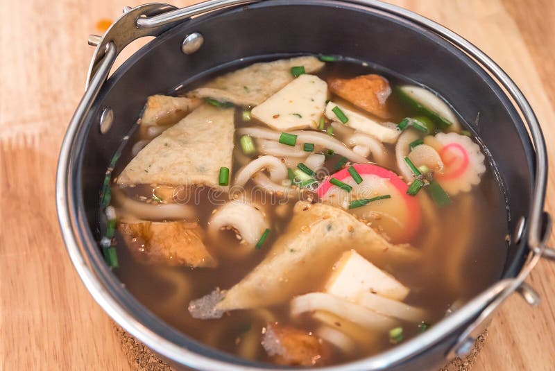Miso Soup Udon stock photo. Image of casserole, kelp - 73268362