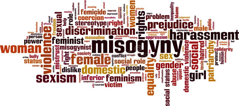 Misogyny word cloud stock vector. Illustration of mistrust - 280738873