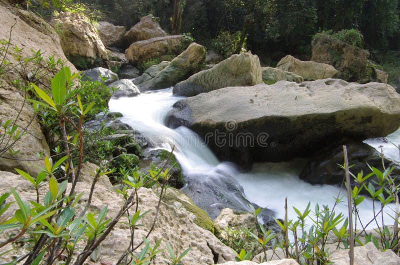 Misol Ha waterfall stock image. Image of park, nature - 40630029