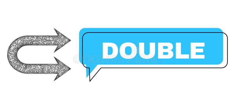 Misplaced Double Message Balloon and Network Double Right Arrow Icon ...