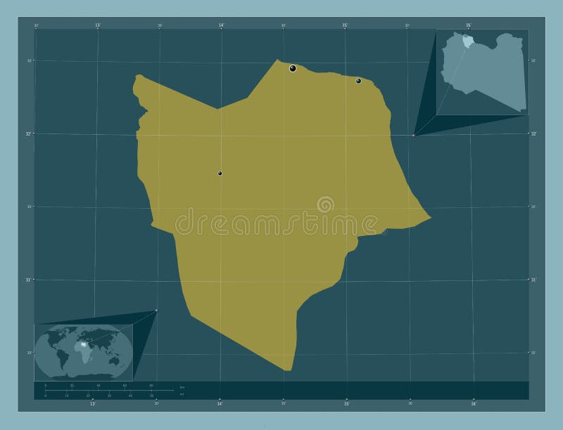 Misratah, Libya. Solid. Major Cities Stock Illustration - Illustration ...