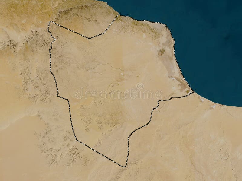 Misratah, Libya. Low-res Satellite. No Legend Stock Illustration ...