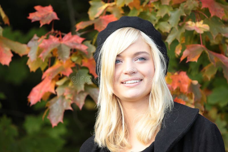 Miss autumn stock photo. Image of face, beauty, european - 15823928