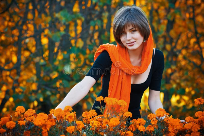 Miss autumn stock photo. Image of face, beauty, european - 15823928