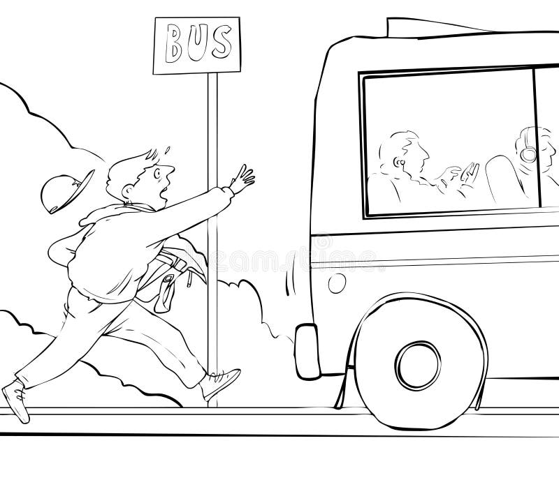 Missed Bus Stock Illustrations – 41 Missed Bus Stock Illustrations ...