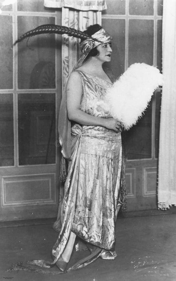 Miss Nancy Spry Of Winton In A Dramatic Evening Ensemble Picture. Image ...