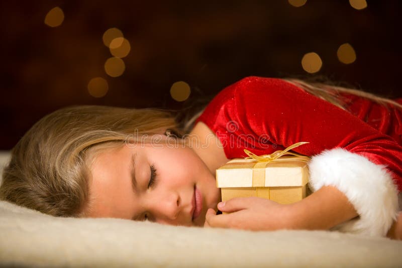 Miss santa stock photo. Image of girl, expression, exhausted - 11547352
