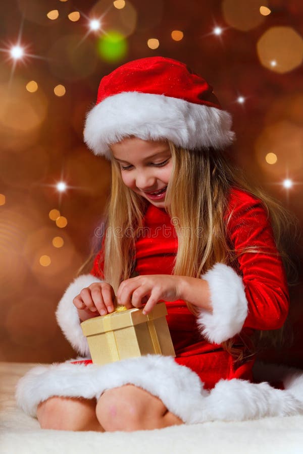 Miss santa stock photo. Image of christmas, curiousm - 45648858