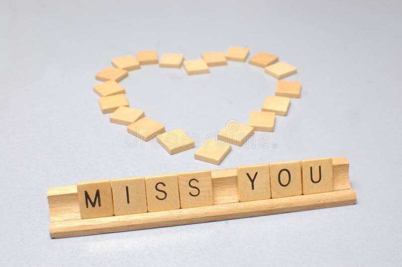Label with Miss You stock image. Image of love, valentines - 37273017