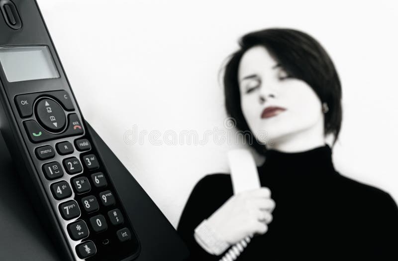 Missed call stock photo. Image of people, human, female - 16974428