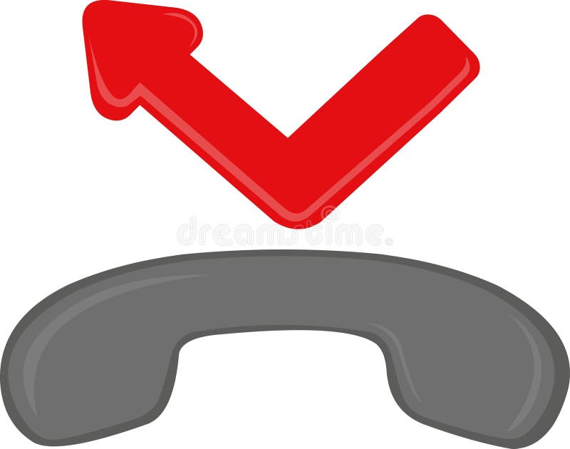 Missed call concept icon stock illustration. Illustration of telephone ...