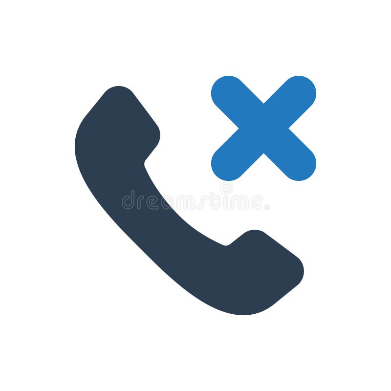 Missed Call Icon stock vector. Illustration of call - 128918327