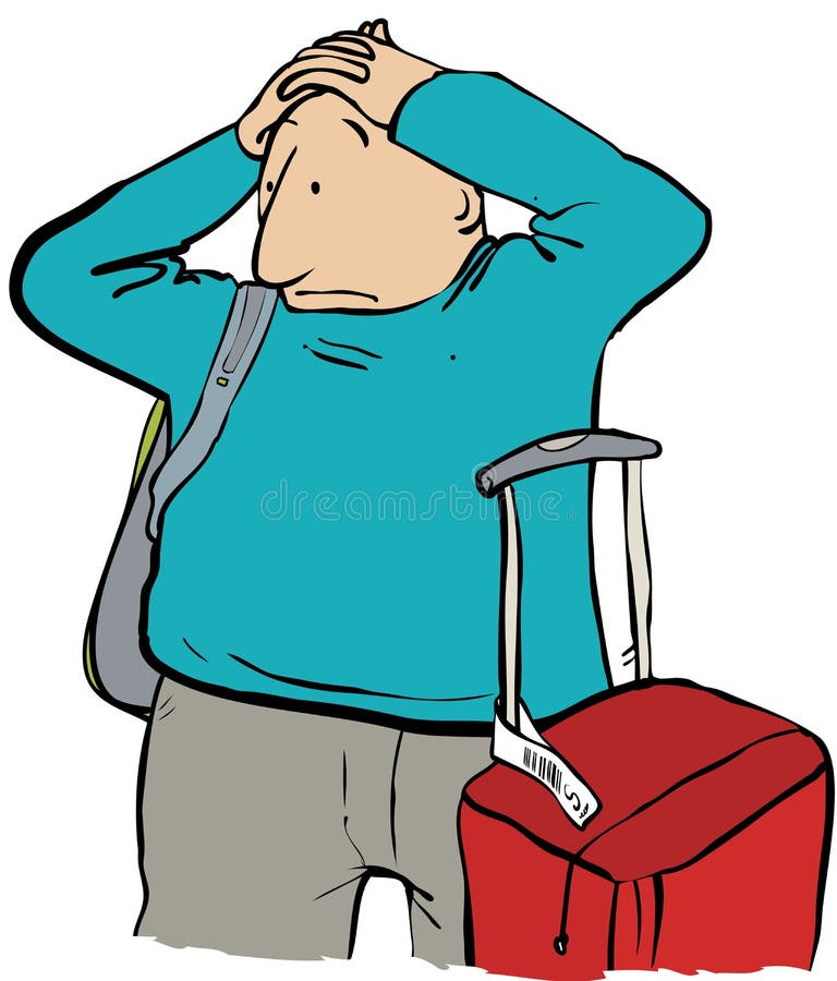 Missed connection stock vector. Illustration of baggage - 34804138