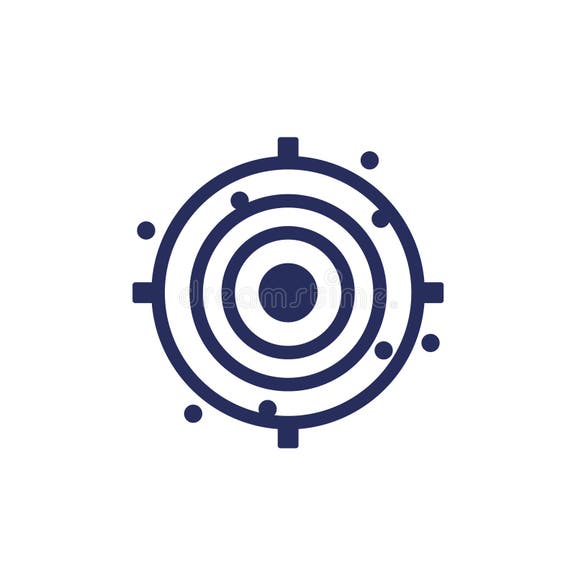 Missed Target Icon, Vector Sign Stock Vector - Illustration of luck ...