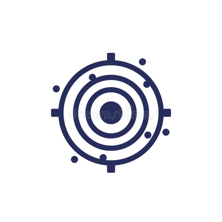 Missed Target Icon, Vector Sign Stock Vector - Illustration of luck ...