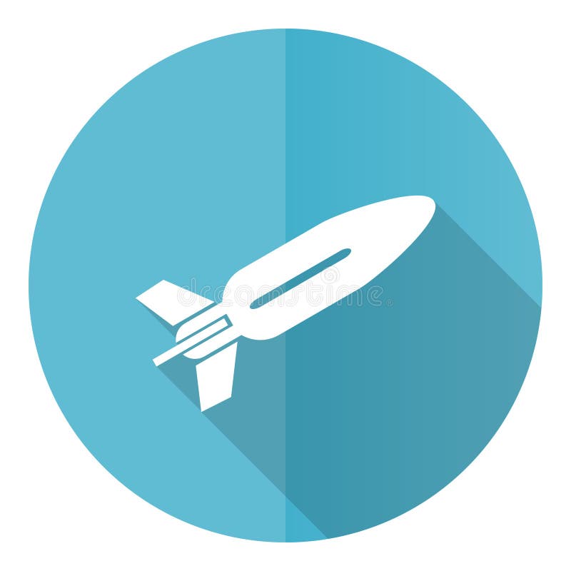 Missile Icon Set, Rocket, Weapon, War Flat Design Vector Illustration in 6 Colors Options for ...