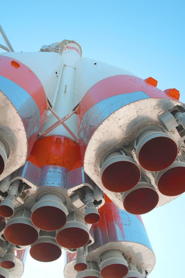 Missile Engine of Space Rocket Stock Photo - Image of launch, countdown ...