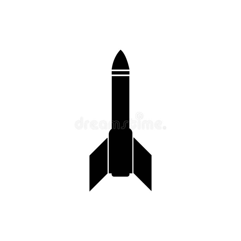 Missile icon logo vector stock vector. Illustration of launch - 260309106