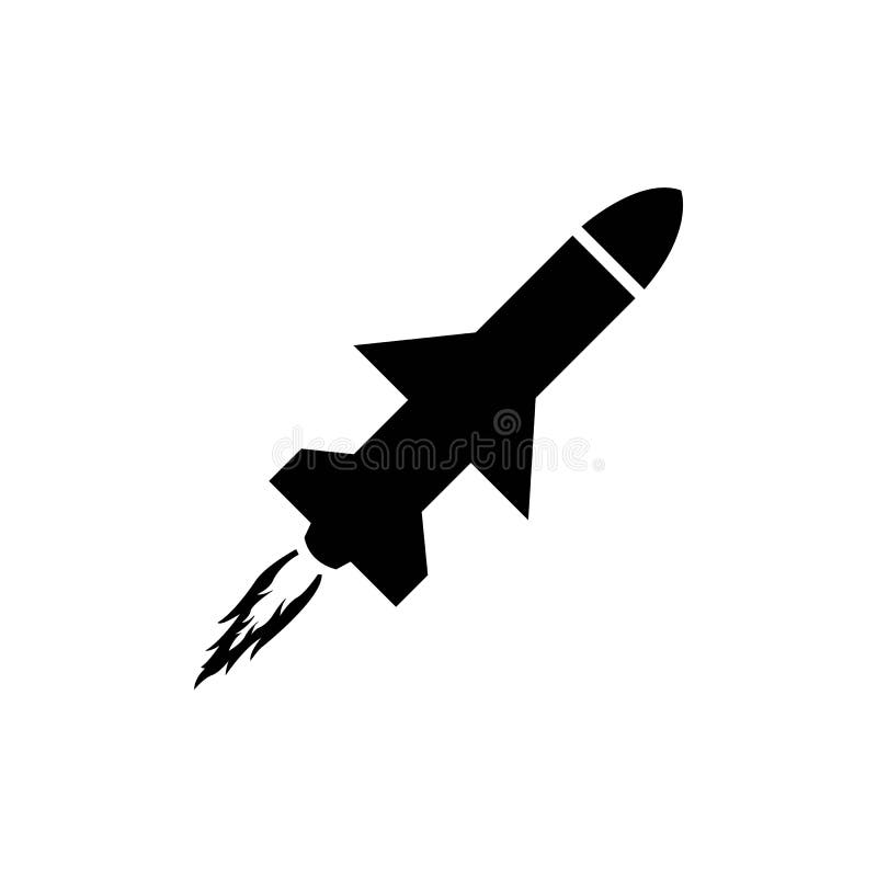Missile icon logo vector stock vector. Illustration of weapon - 260309139