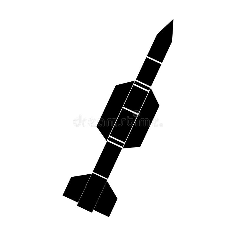 Missile icon stock vector. Illustration of boom, explosion - 282970272