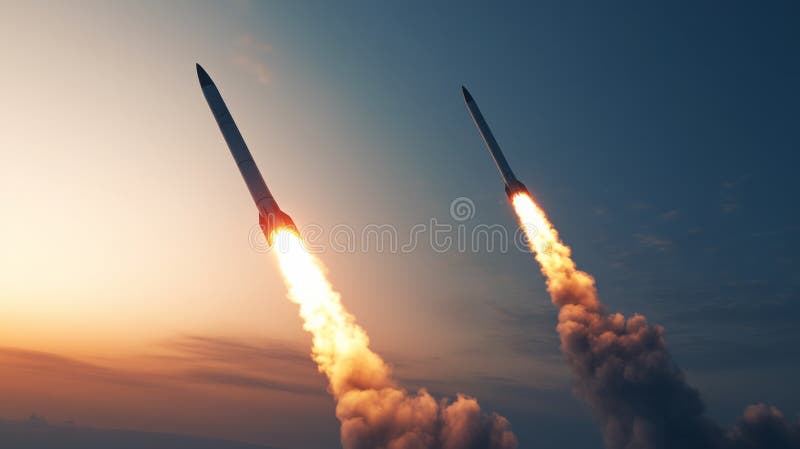 Missile Interception in Progress at Sunrise, Defense Technology ...