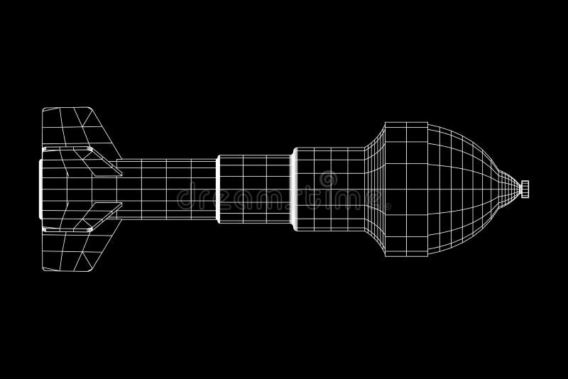 Missile, Nuclear Bomb Vector Stock Vector - Illustration of destruction ...