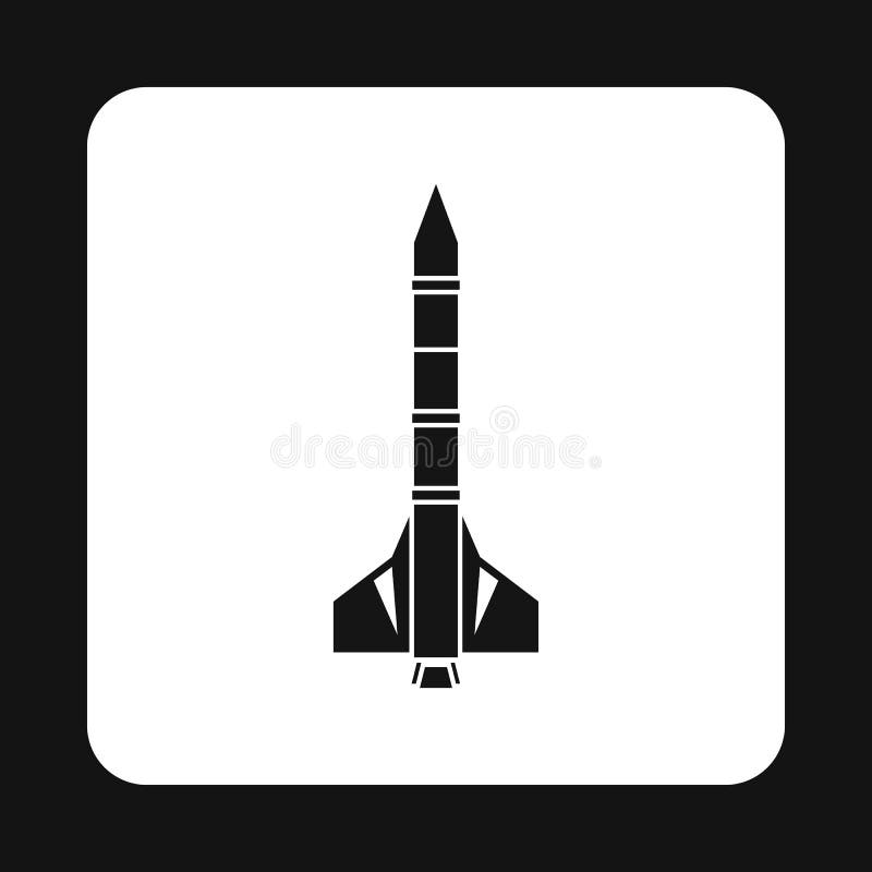 Missile Rocket Tank Icon Vector on White Background Stock Vector ...