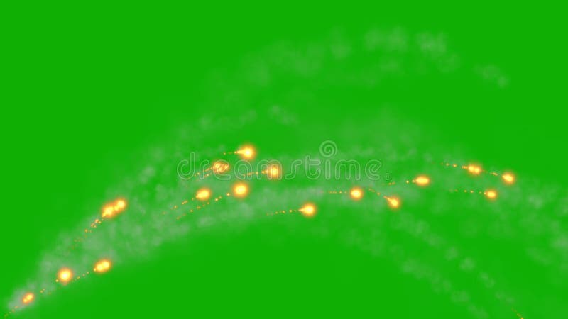 Missiles Firing Motion Graphics with Green Screen Background Stock ...